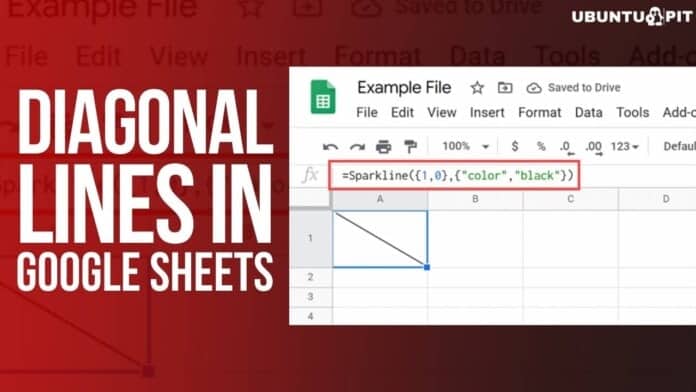 How To Insert And Use Diagonal Lines In Google Sheets